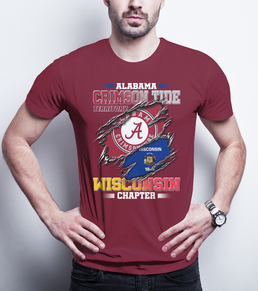 Alabama Crimson Tide Territory Wisconsin Chapter 1848 T-Shirt