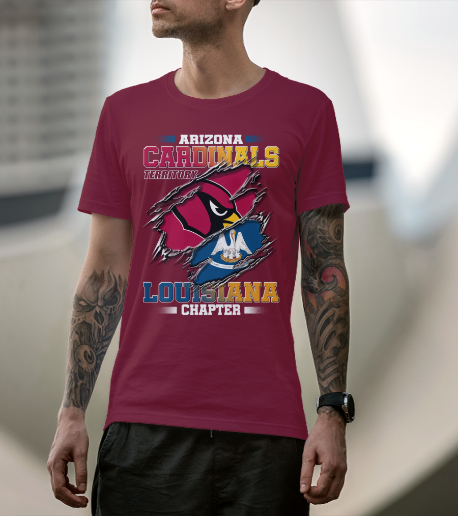 Arizona Cardinals Territory Louisiana Chapter T-Shirt
