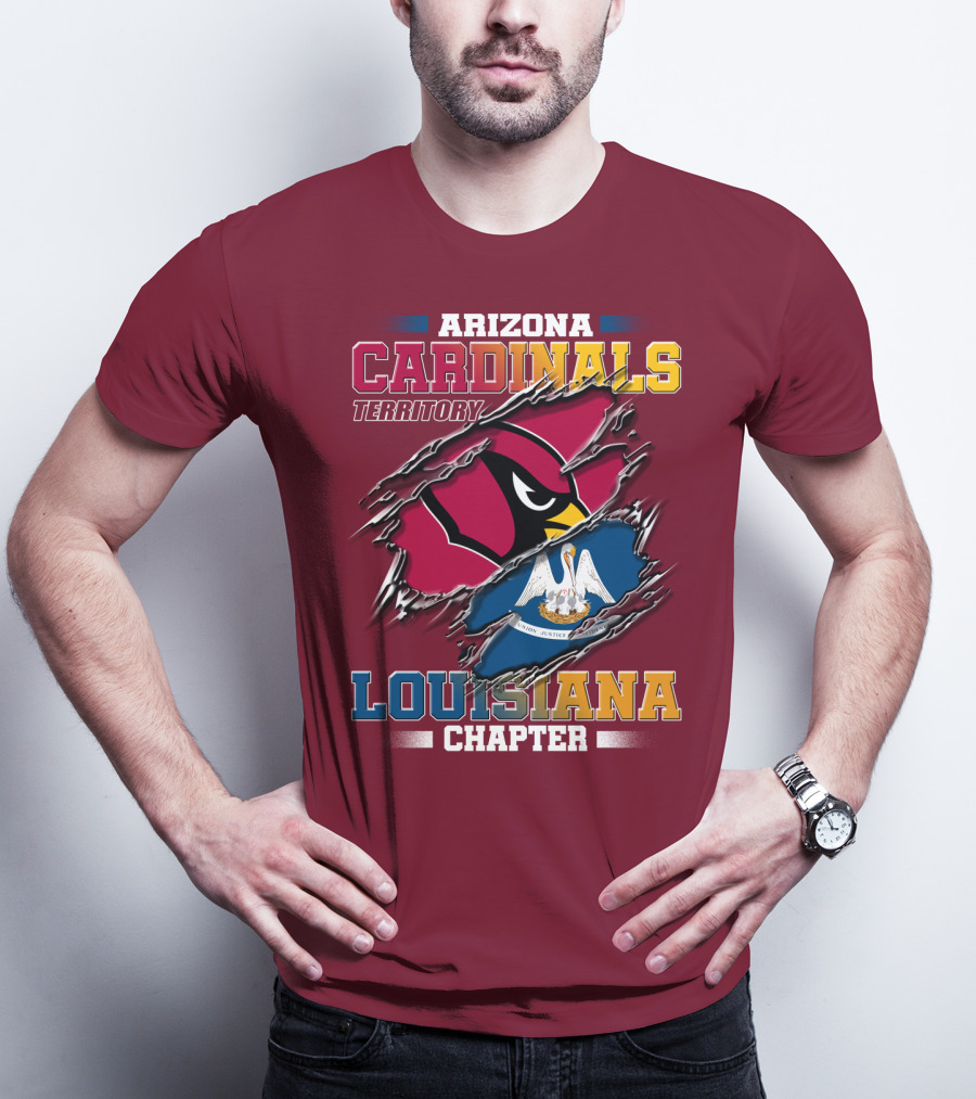 Arizona Cardinals Territory Louisiana Chapter T-Shirt