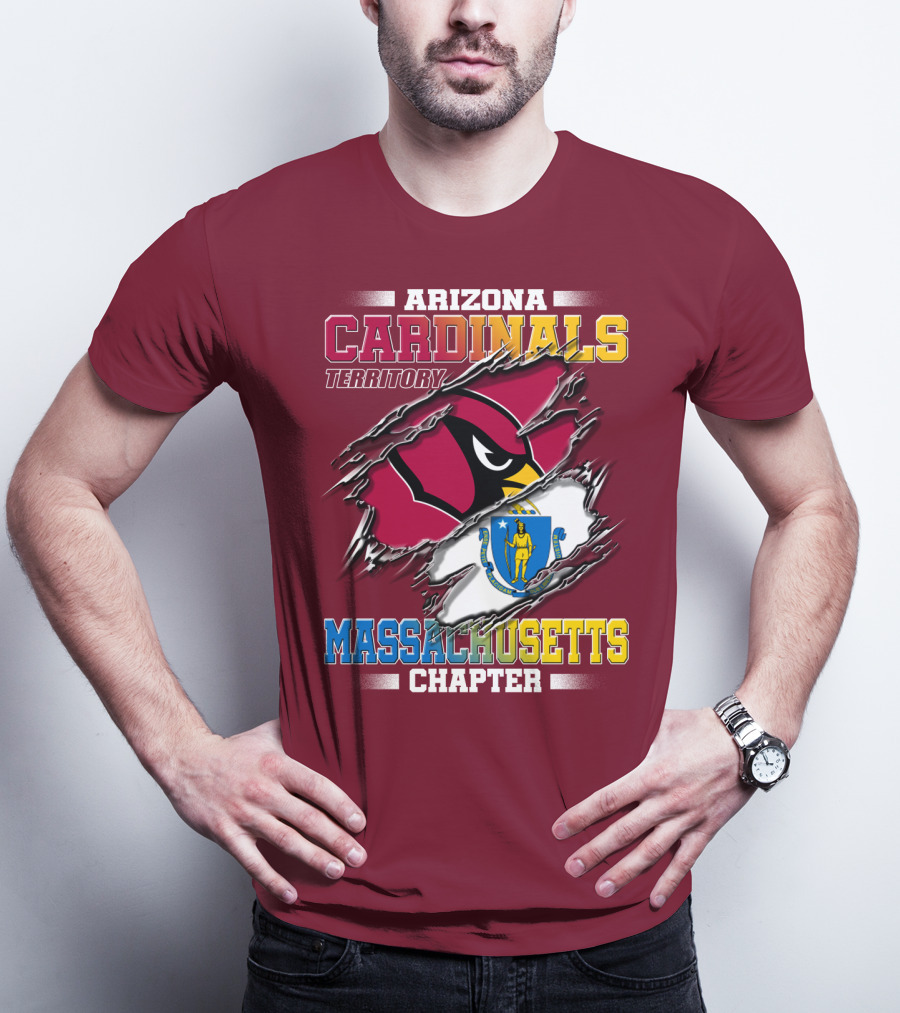 Arizona Cardinals Territory Massachusetts Chapter T-Shirt