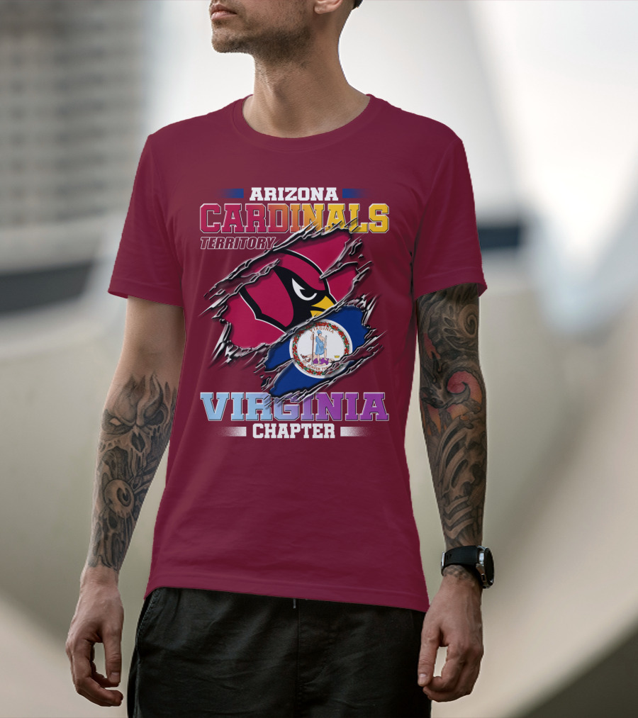 Arizona Cardinals Territory Virginia Chapter T-Shirt