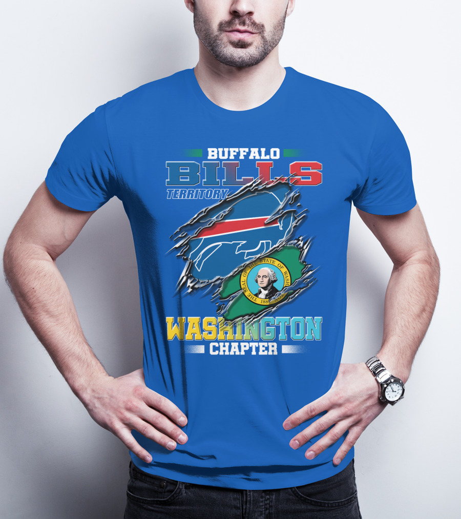 Buffalo Bills Territory Washington Chapter Seal Of The State Of Washington T-Shirt