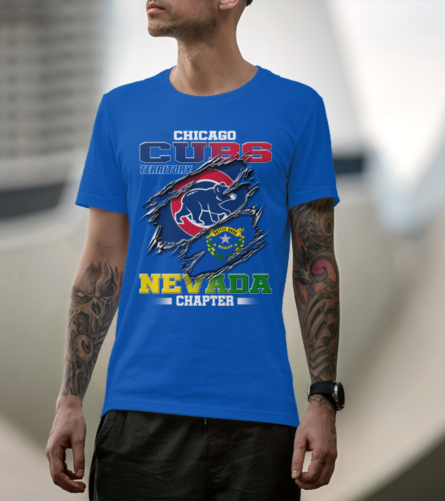 Chicago Cubs Territory Nevada Chapter Battle Born T-Shirt