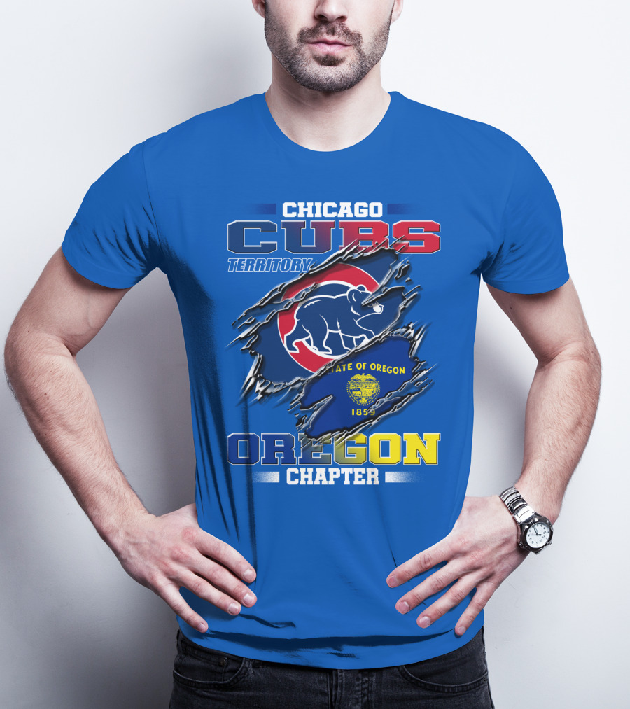 Chicago Cubs Territory Oregon Chapter State Of Oregon 1859 T-Shirt