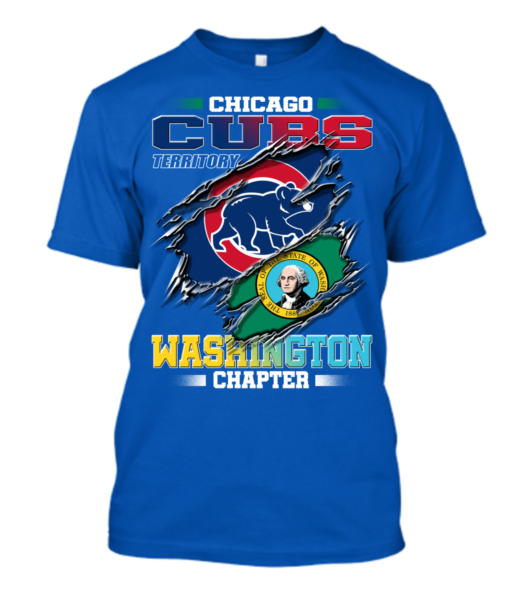 Chicago Cubs Territory Washington Chapter T-Shirt