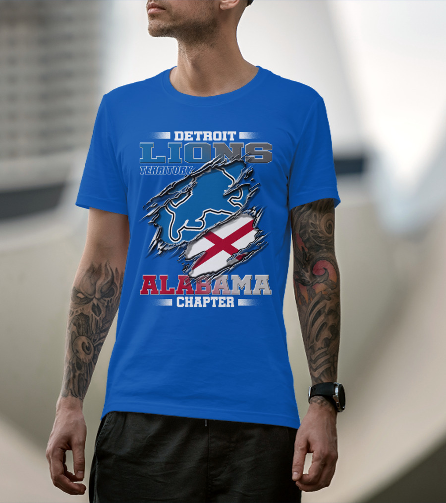 Detroit Lions Territory Alabama Chapter T-Shirt