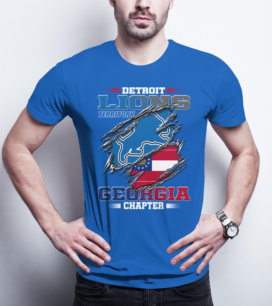 Detroit Lions Territory Georgia Chapter T-Shirt