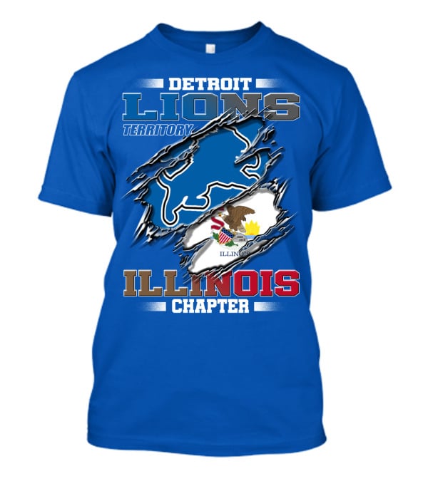 Detroit Lions Territory Illinois Chapter T-Shirt