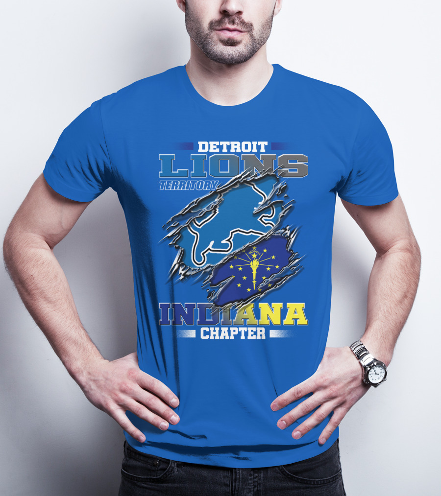 Detroit Lions Territory Indiana Chapter T-Shirt
