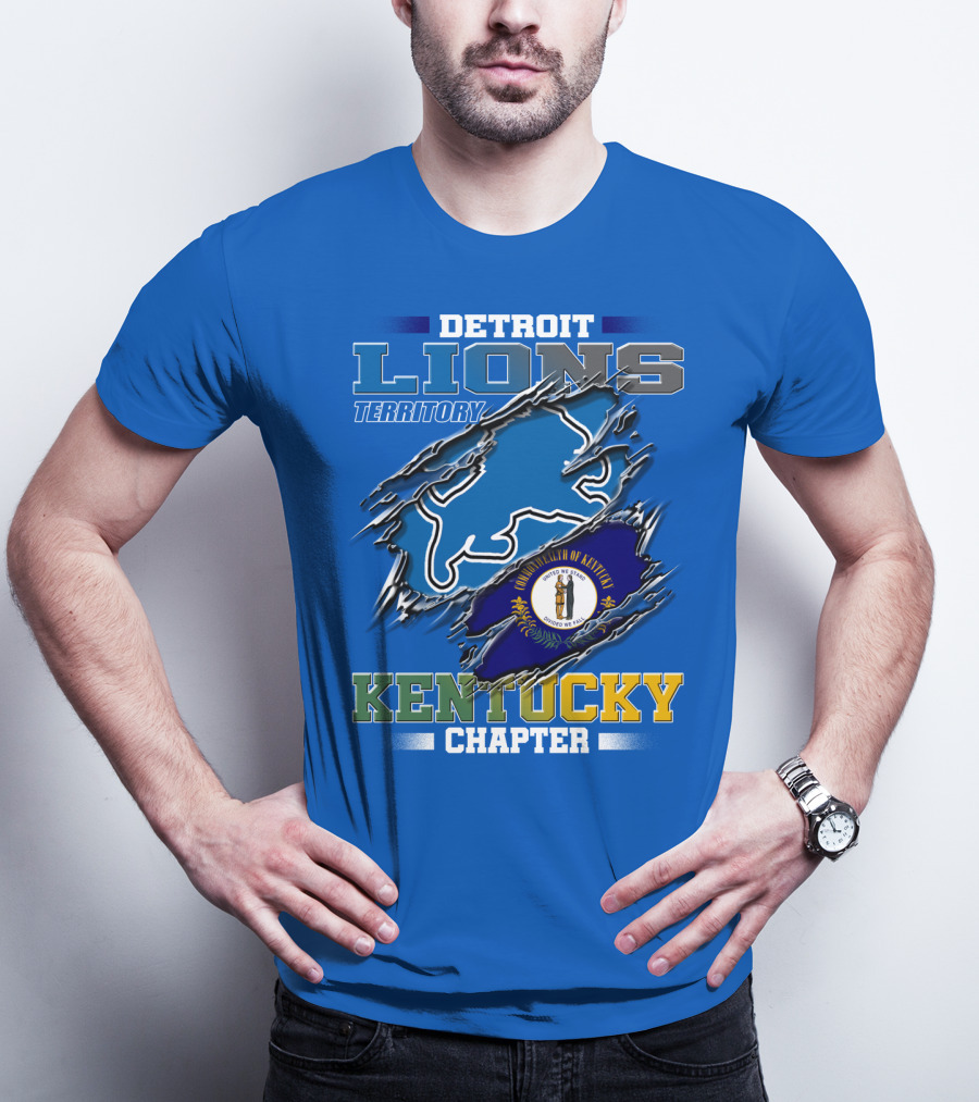 Detroit Lions Territory Kentucky Chapter Commonwealth Of Kentucky T-Shirt