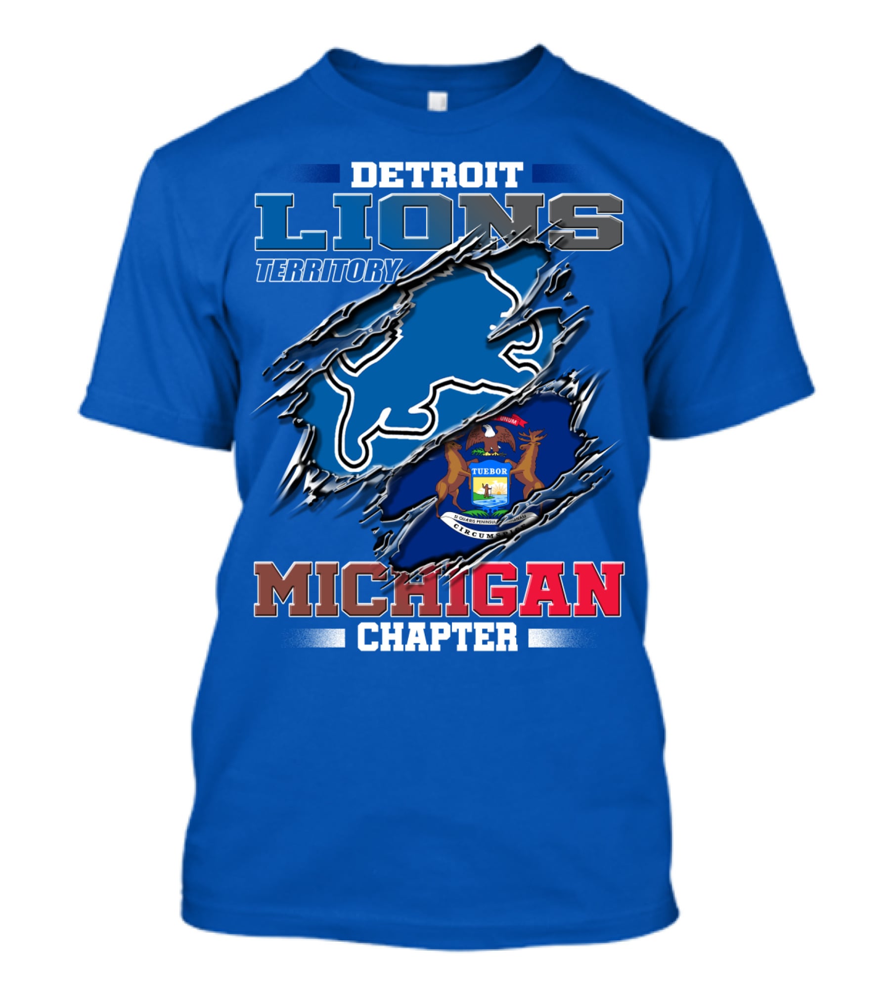 Detroit Lions Territory Michigan Chapter T-Shirt