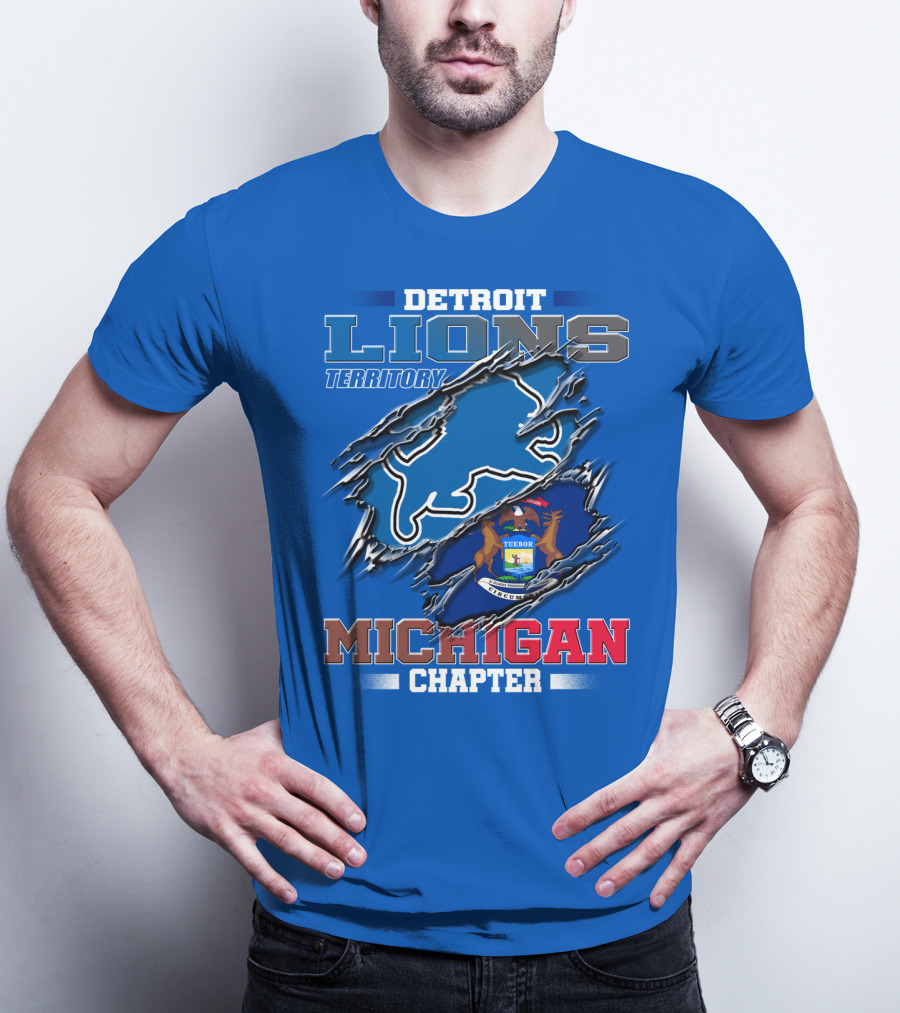 Detroit Lions Territory Michigan Chapter T-Shirt