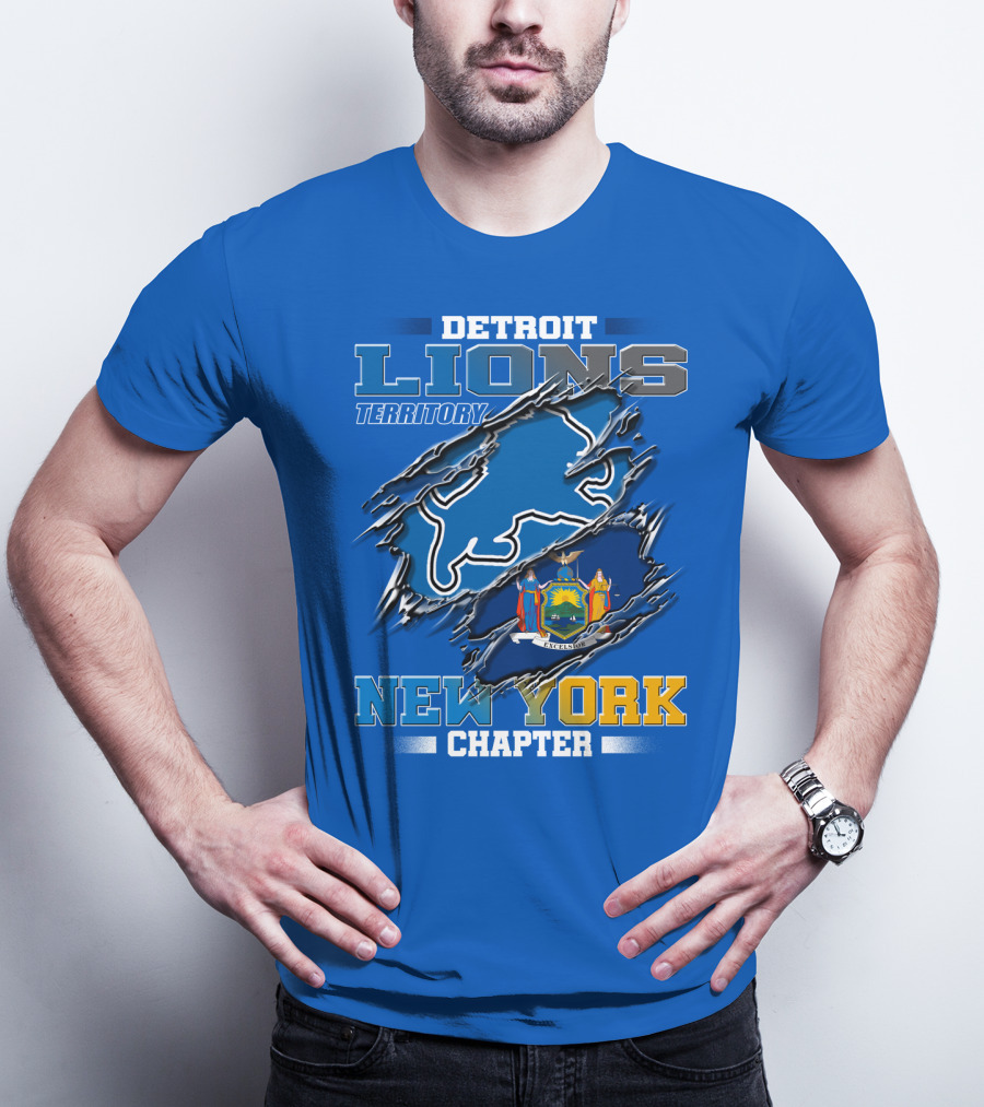 Detroit Lions Territory New York Chapter T-Shirt