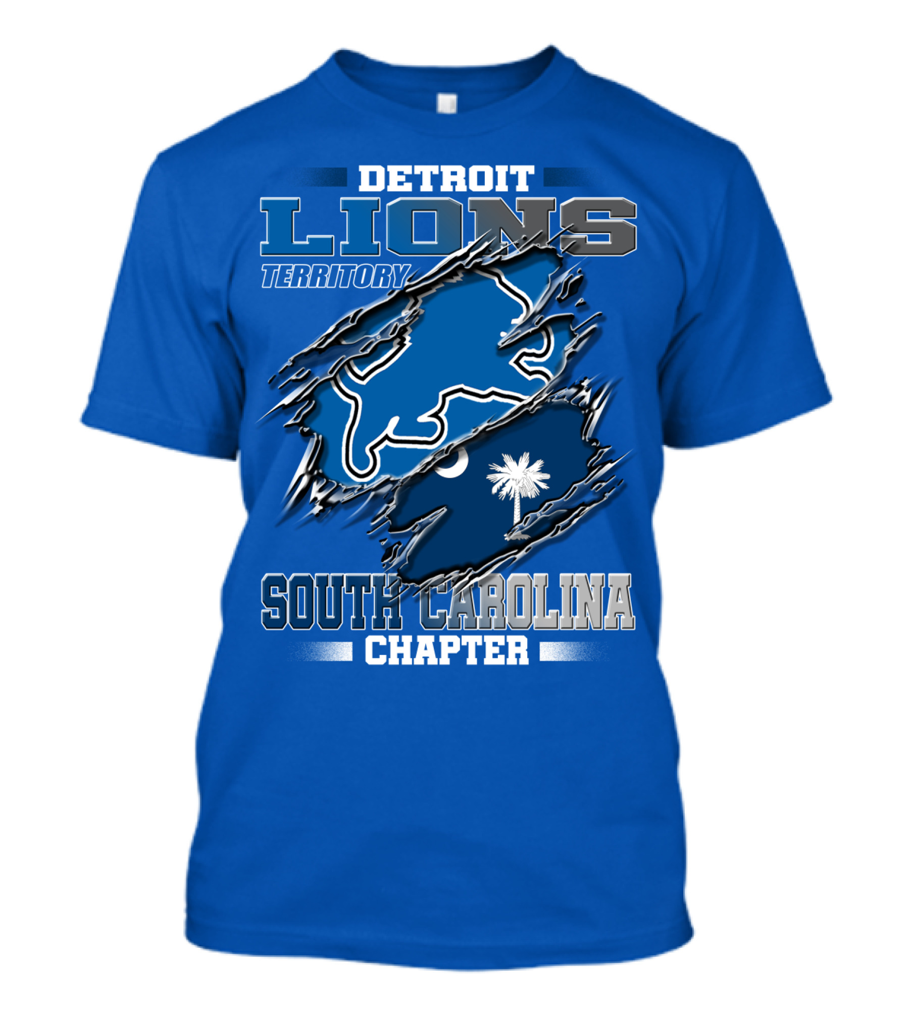 Detroit Lions Territory South Carolina Chapter T-Shirt