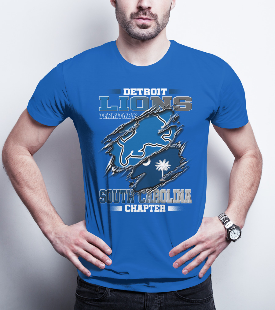 Detroit Lions Territory South Carolina Chapter T-Shirt