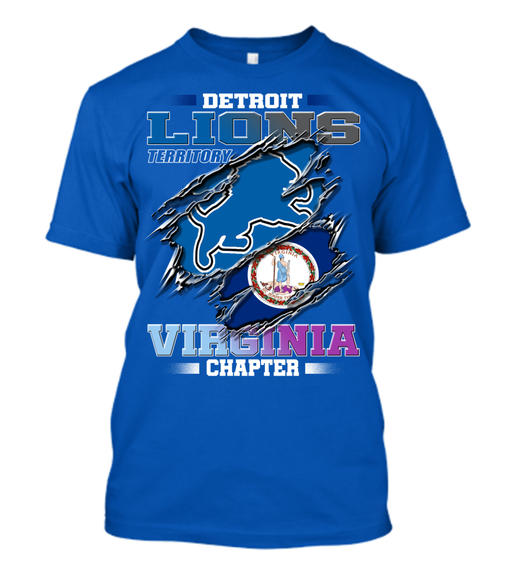 DETROIT LIONS TERRITORY VIRGINIA CHAPTER T-Shirt