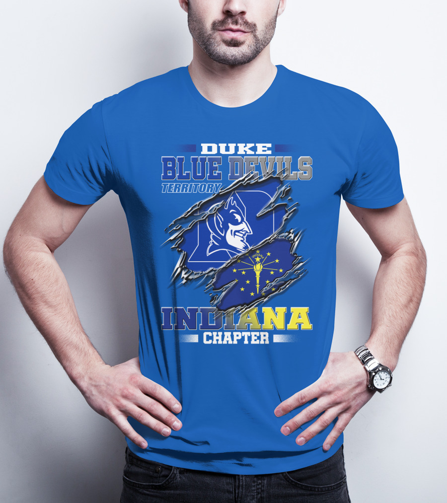 Duke Blue Devils Territory Indiana Chapter T-Shirt