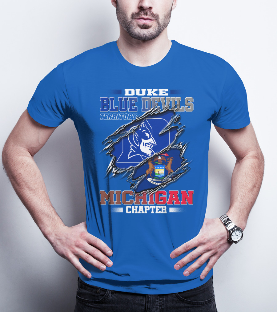 Duke Blue Devils Territory Michigan Chapter T-Shirt