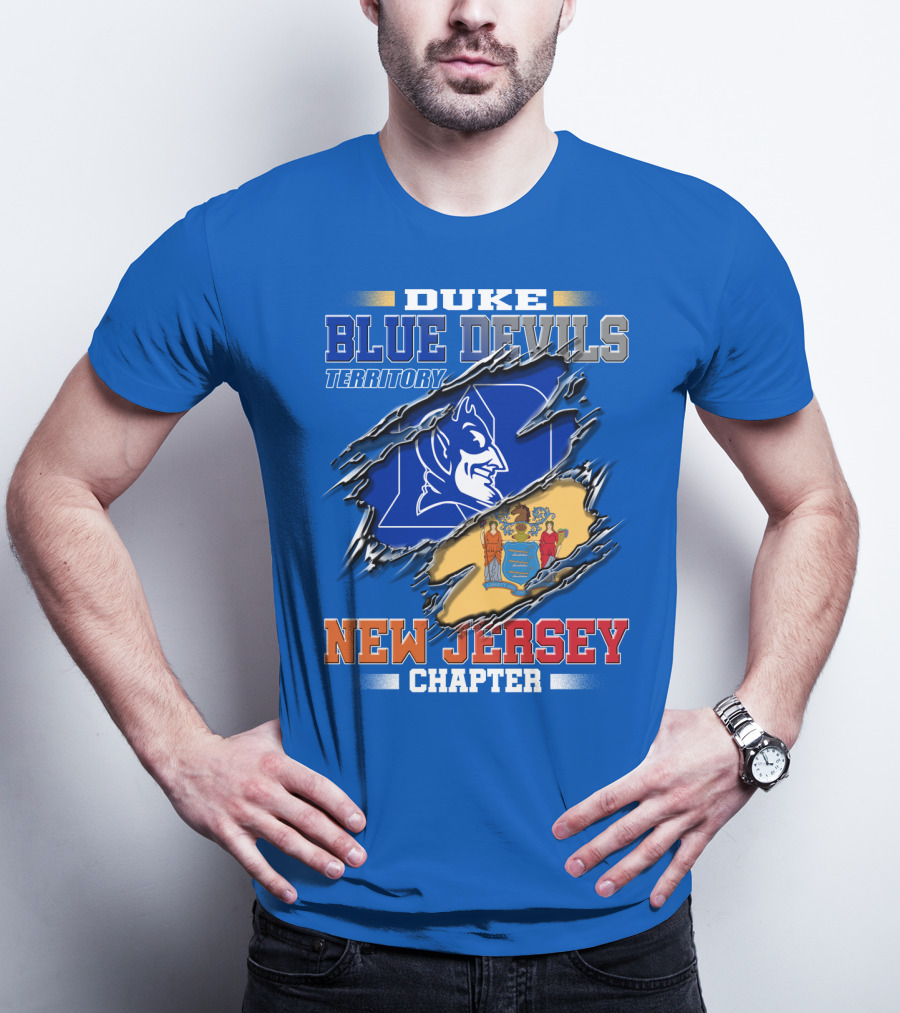 Duke Blue Devils Territory New Jersey Chapter T-Shirt