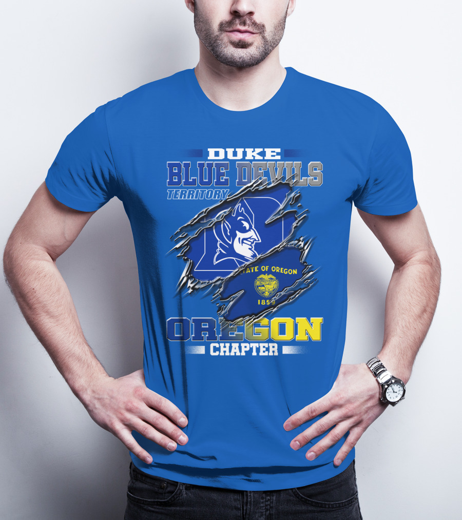DUKE BLUE DEVILS TERRITORY OREGON CHAPTER STATE OF OREGON 1859 T-Shirt