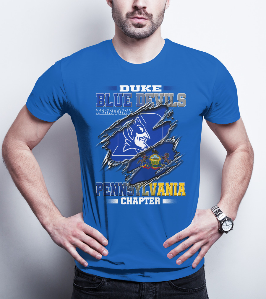 Duke Blue Devils Territory Pennsylvania Chapter T-Shirt