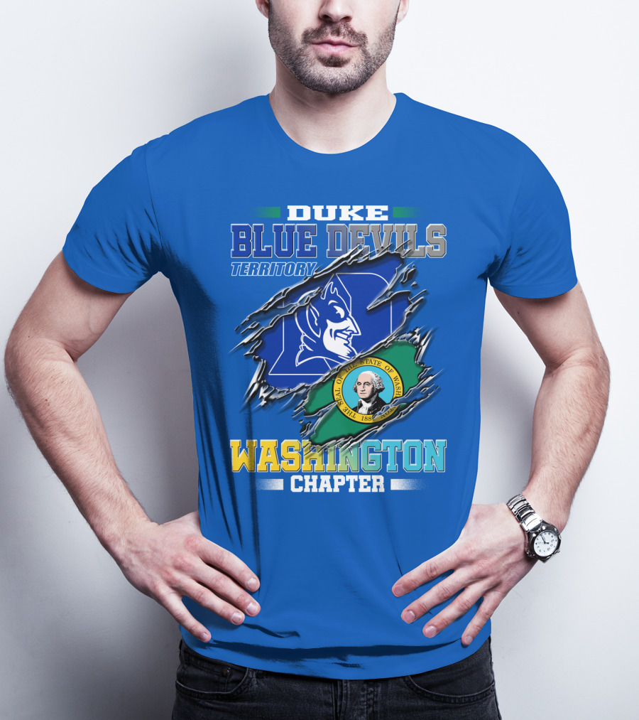 Duke Blue Devils Territory Washington Chapter T-Shirt