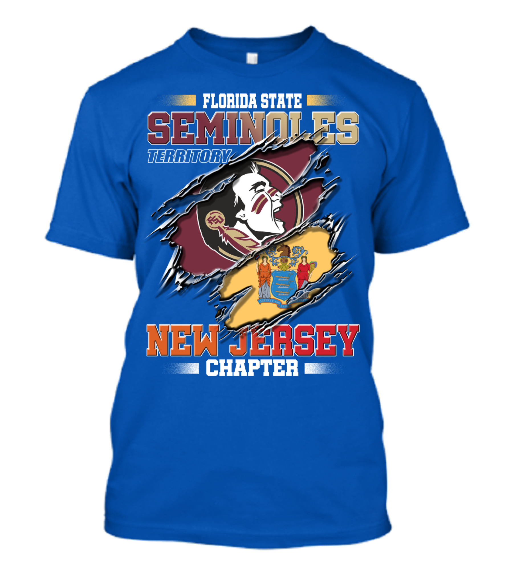 Florida State Seminoles Territory New Jersey Chapter T-Shirt