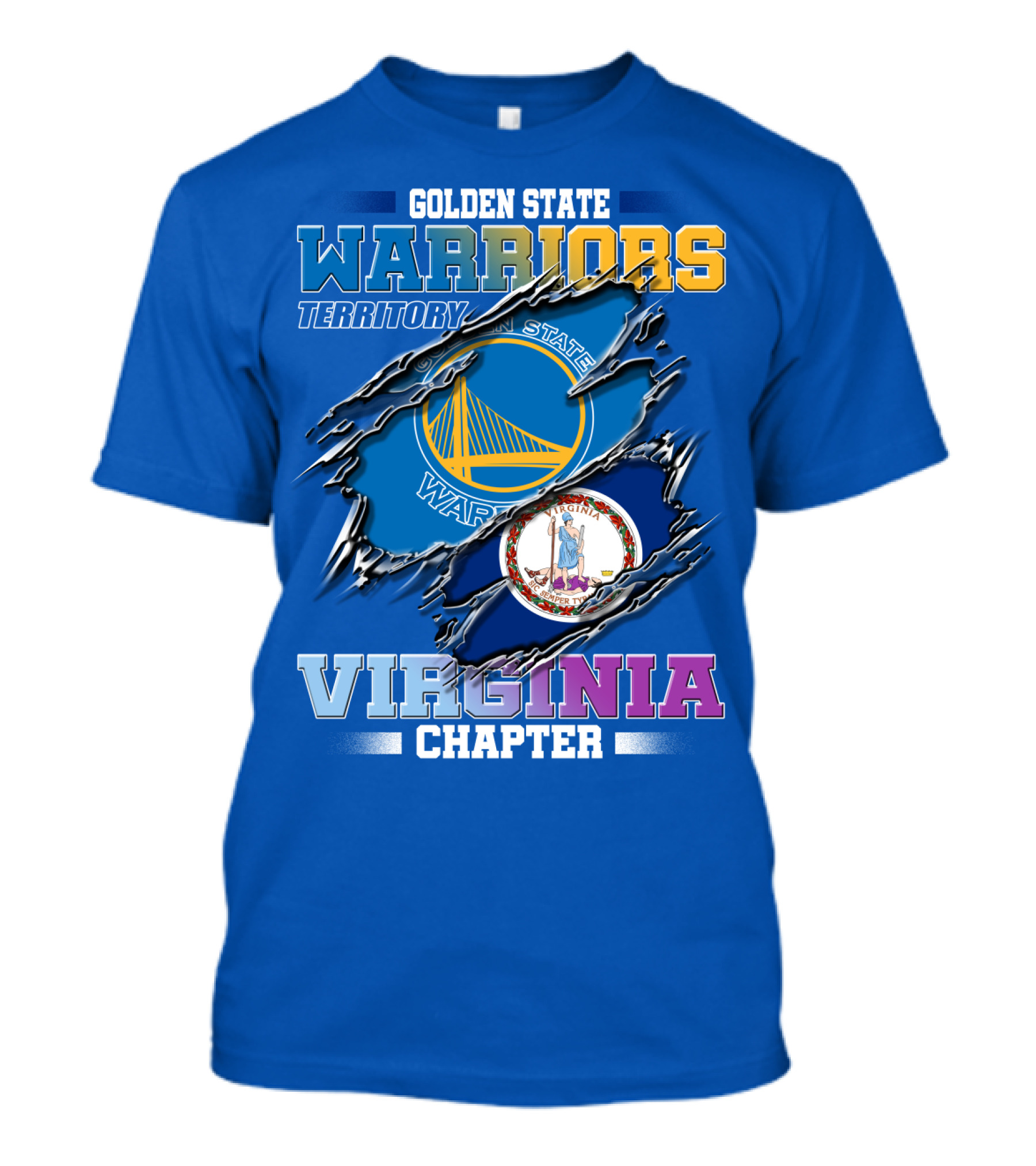 Golden State Warriors Territory Virginia Chapter T-Shirt