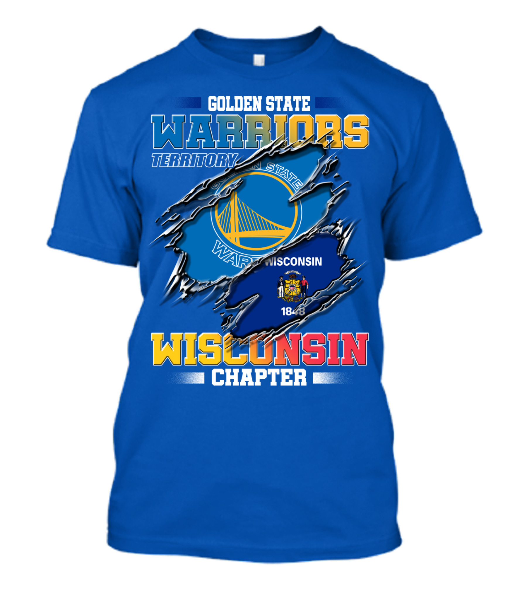 Golden State Warriors Territory Wisconsin Chapter T-Shirt