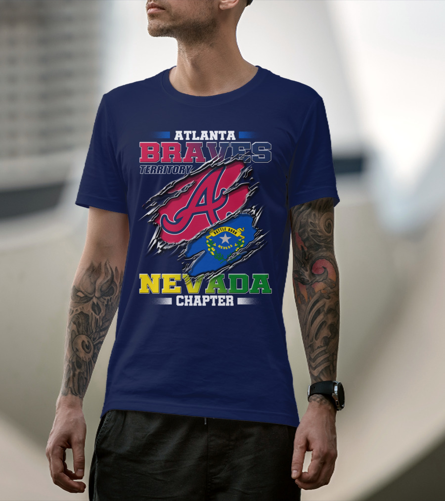 Atlanta Braves Territory Nevada Chapter Battle Born T-Shirt