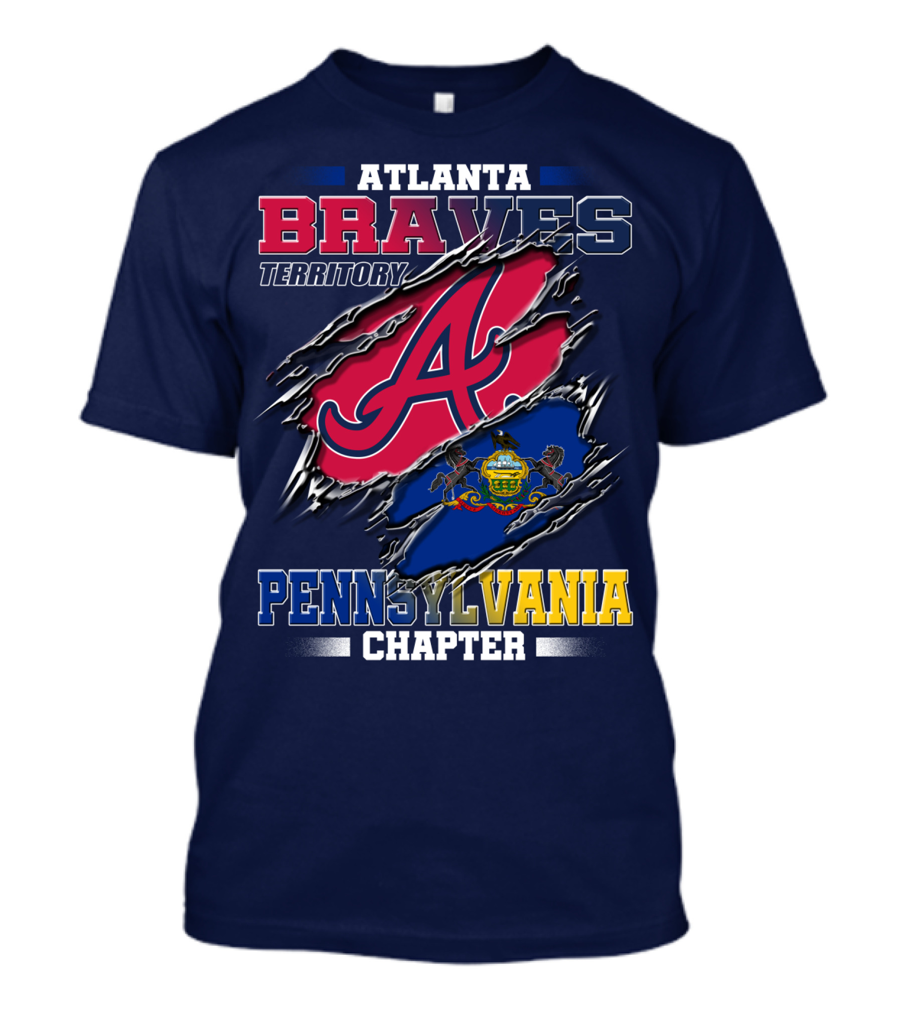 Atlanta Braves Territory Pennsylvania Chapter T-Shirt