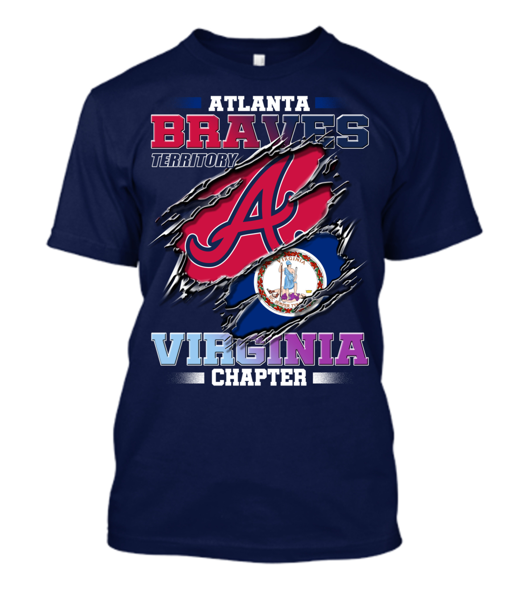 Atlanta Braves Territory Virginia Chapter T-Shirt