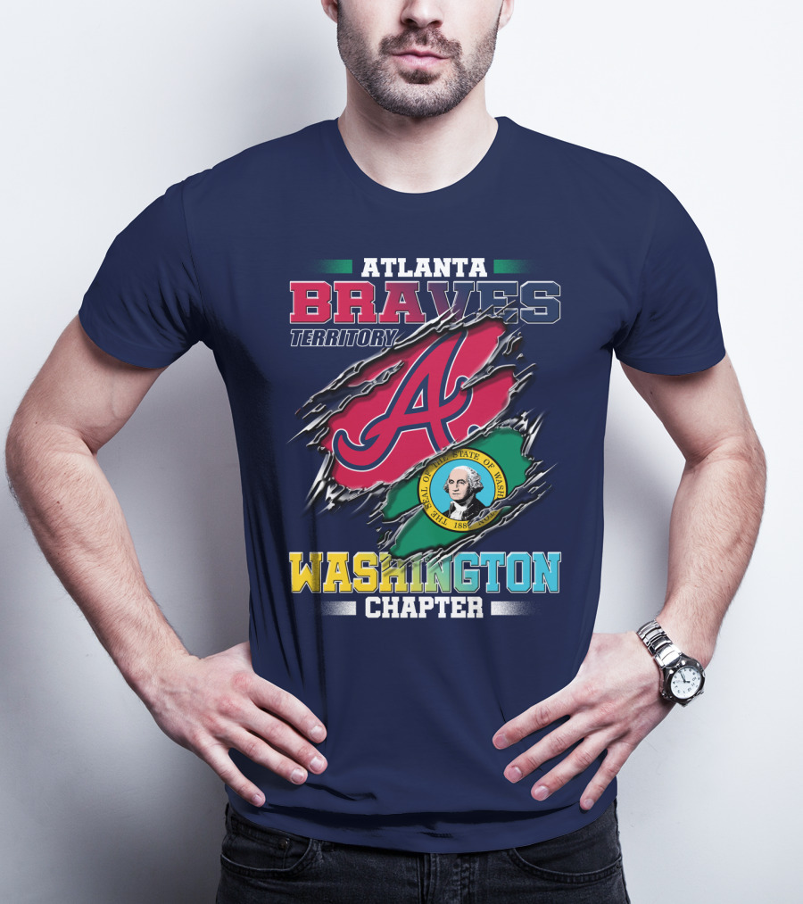 ATLANTA BRAVES TERRITORY WASHINGTON CHAPTER SEAL OF THE STATE OF WASHINGTON 1889 T-Shirt