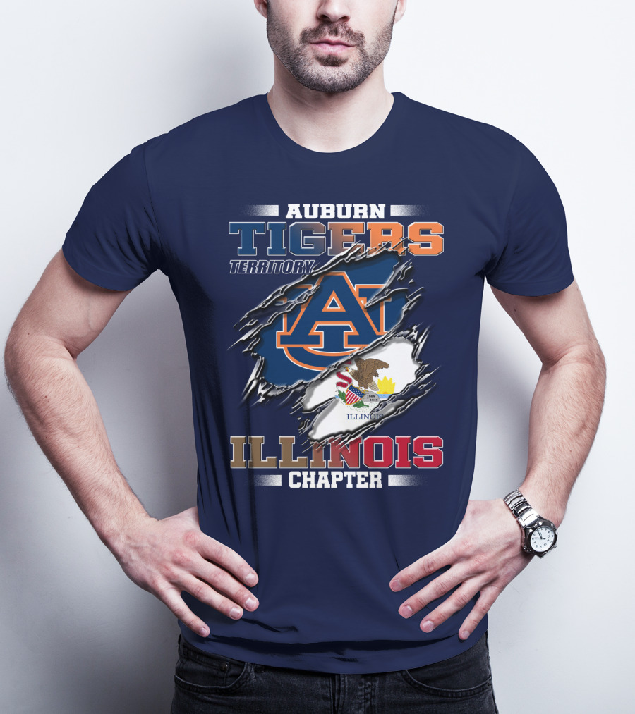 Auburn Tigers Territory Illinois Chapter T-Shirt