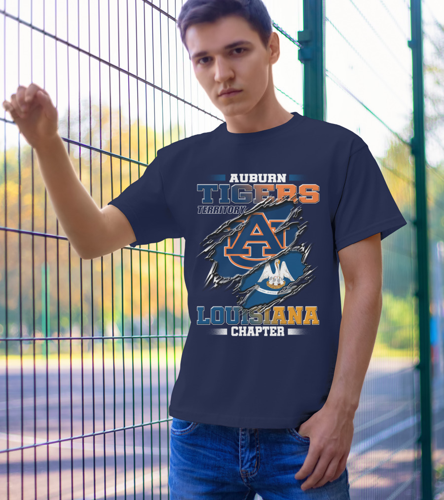 Auburn Tigers Territory Louisiana Chapter T-Shirt