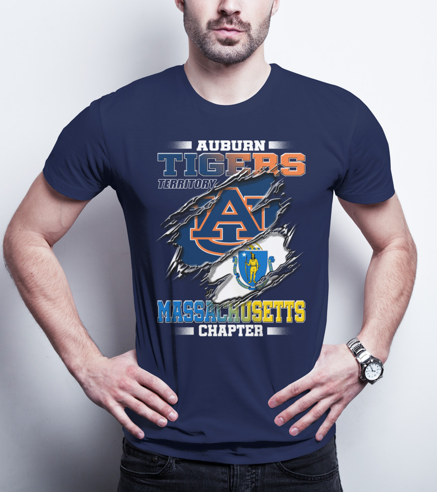 Auburn Tigers Territory Massachusetts Chapter T-Shirt