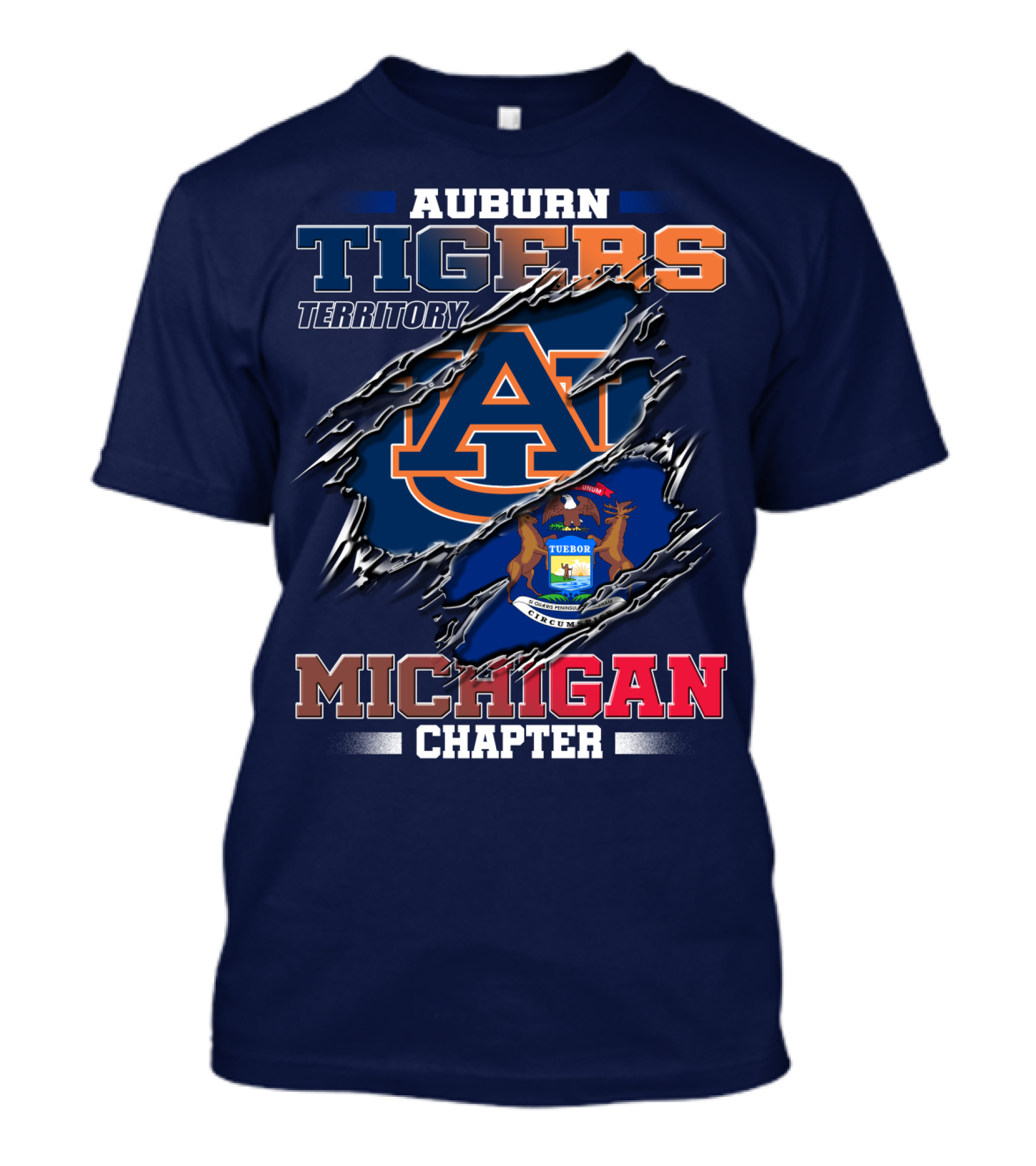 Auburn Tigers Territory Michigan Chapter T-Shirt