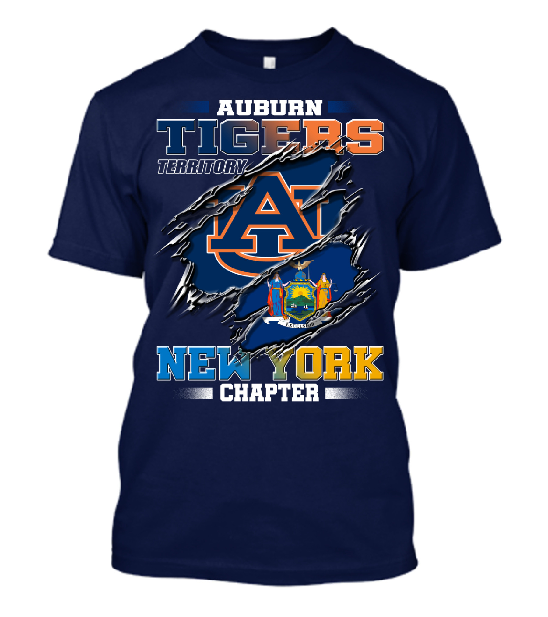 Auburn Tigers Territory New York Chapter T-Shirt