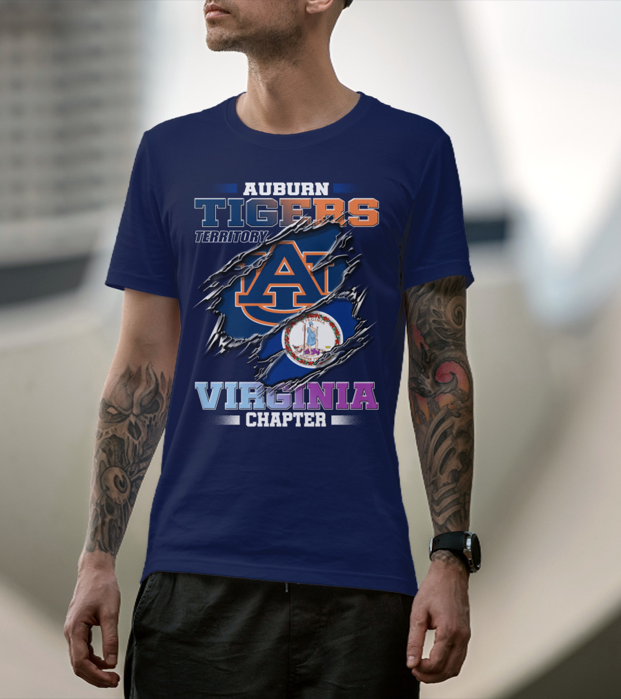 Auburn Tigers Territory Virginia Chapter T-Shirt