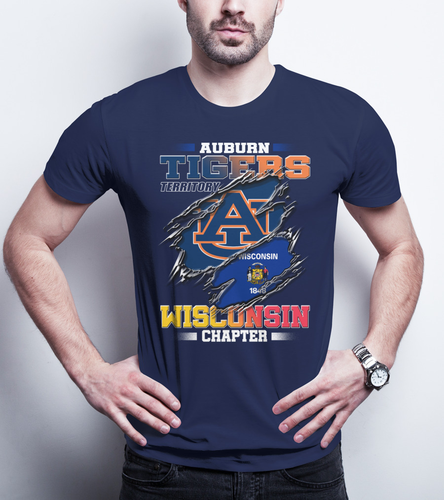 Auburn Tigers Territory Wisconsin Chapter 1848 T-Shirt