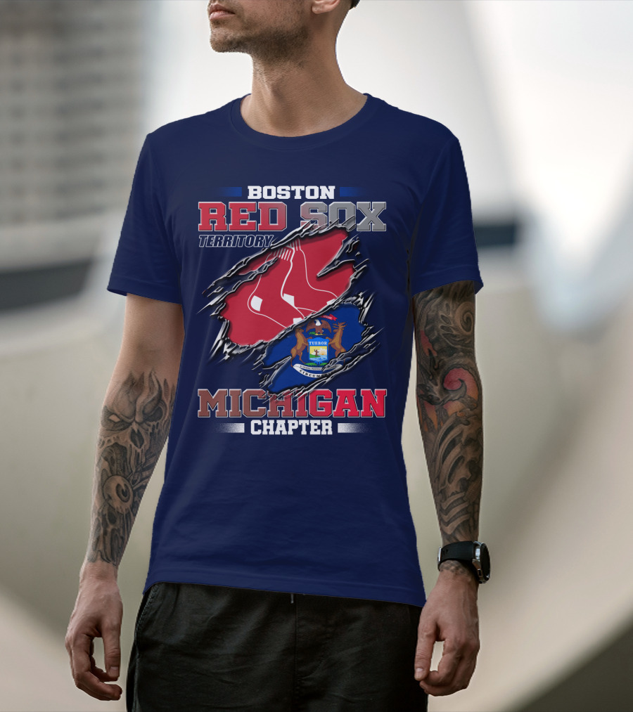 Boston Red Sox Territory Michigan Chapter T-Shirt