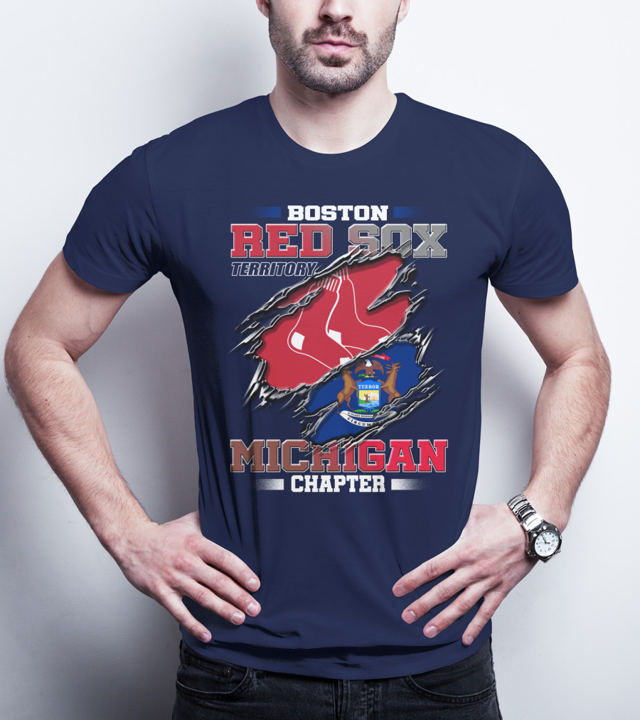 Boston Red Sox Territory Michigan Chapter T-Shirt