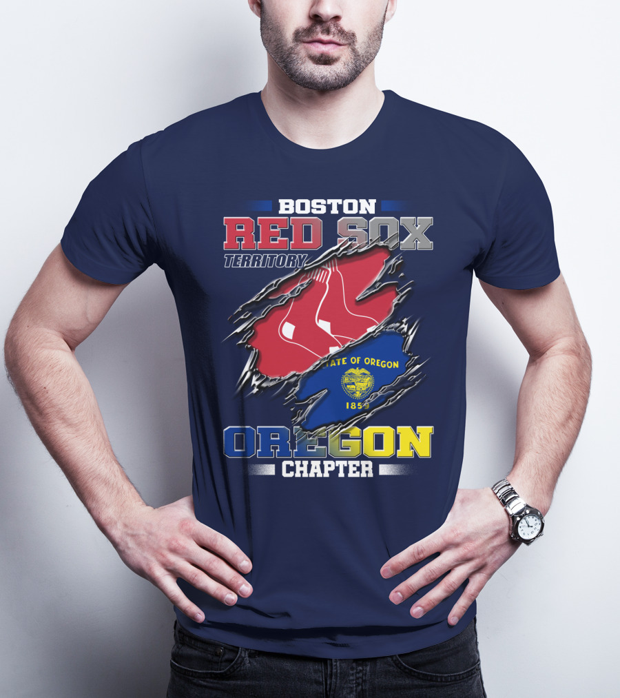 Boston Red Sox Territory State Of Oregon Chapter T-Shirt