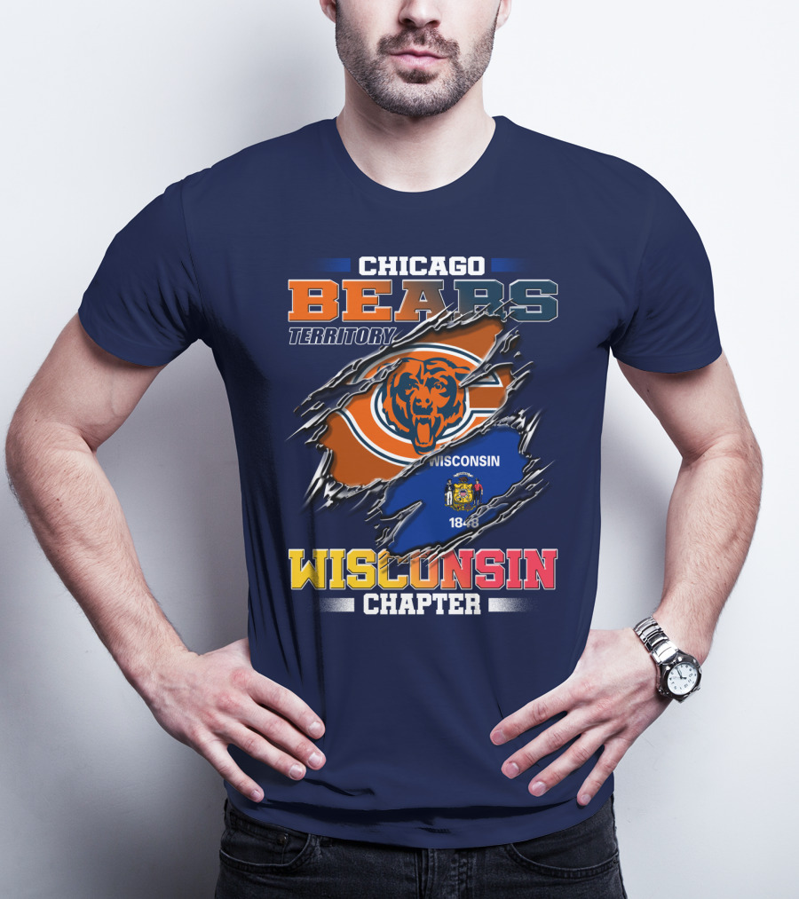 CHICAGO BEARS TERRITORY WISCONSIN CHAPTER 1848 T-Shirt
