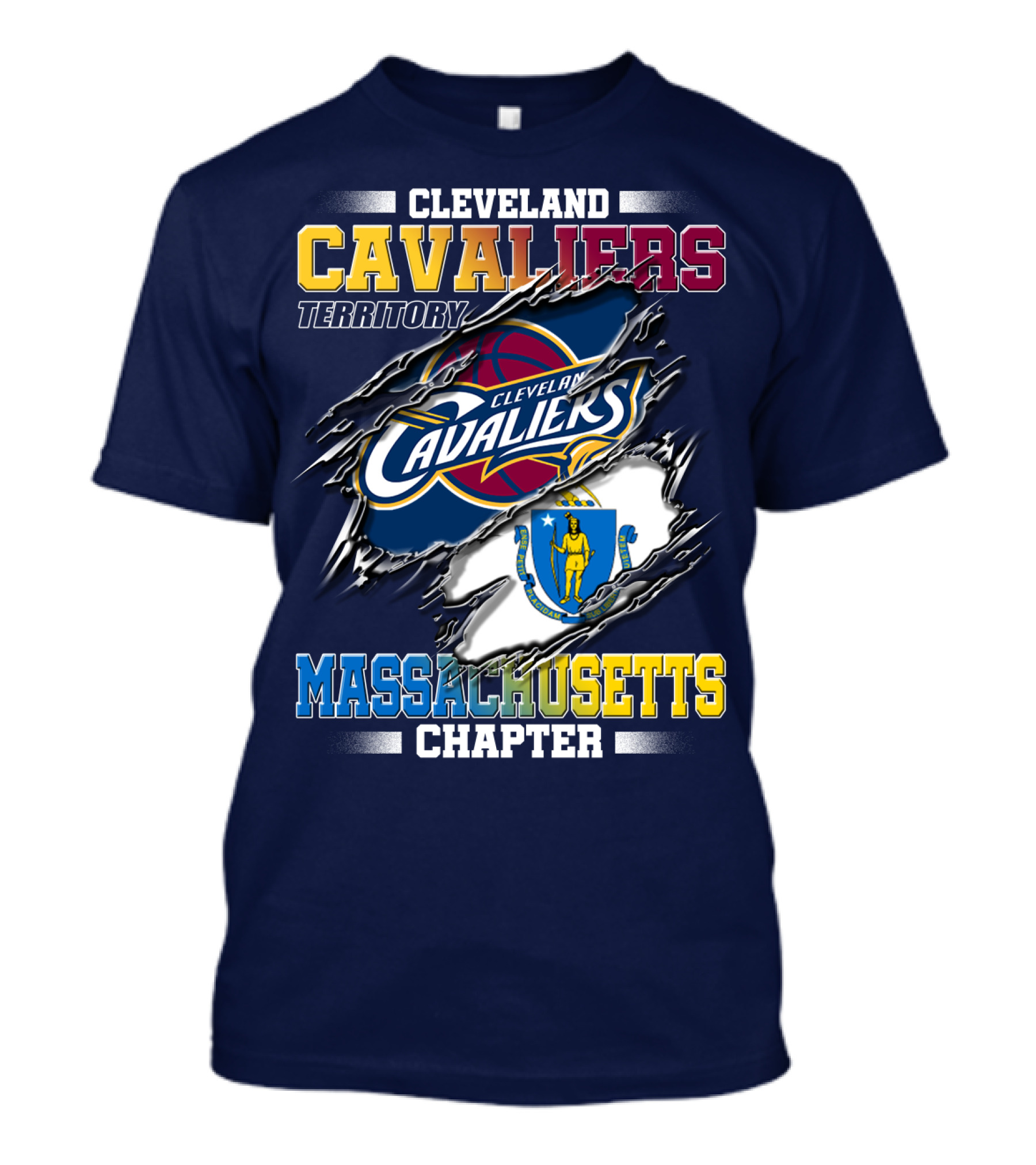 Cleveland Cavaliers Territory Massachusetts Chapter T-Shirt