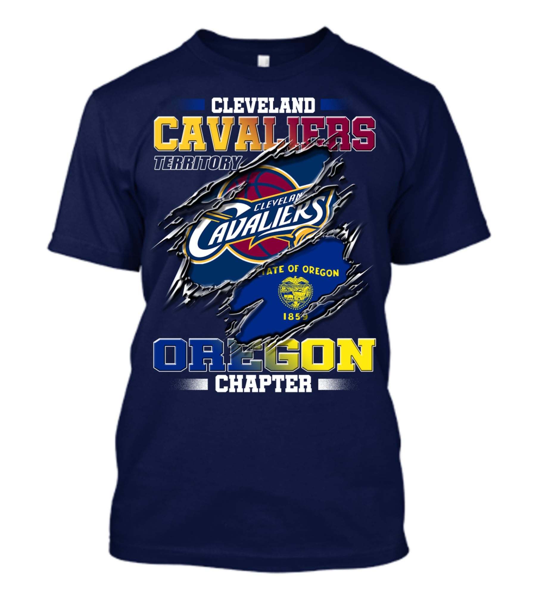 Cleveland Cavaliers Territory Oregon Chapter State Of Oregon 1859 T-Shirt