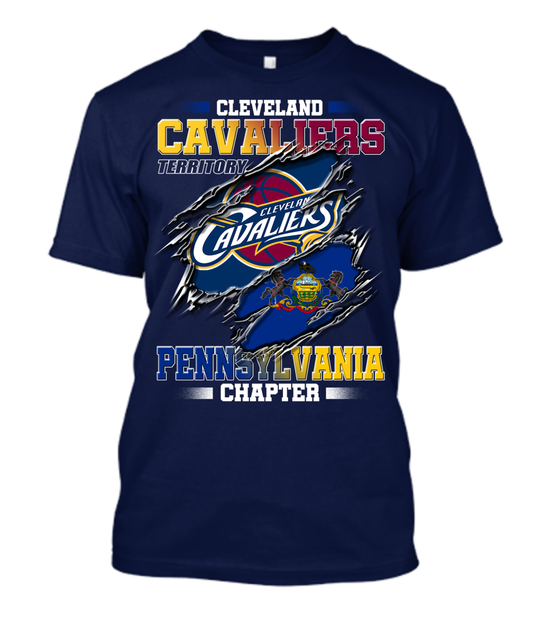 Cleveland Cavaliers Territory Pennsylvania Chapter T-Shirt