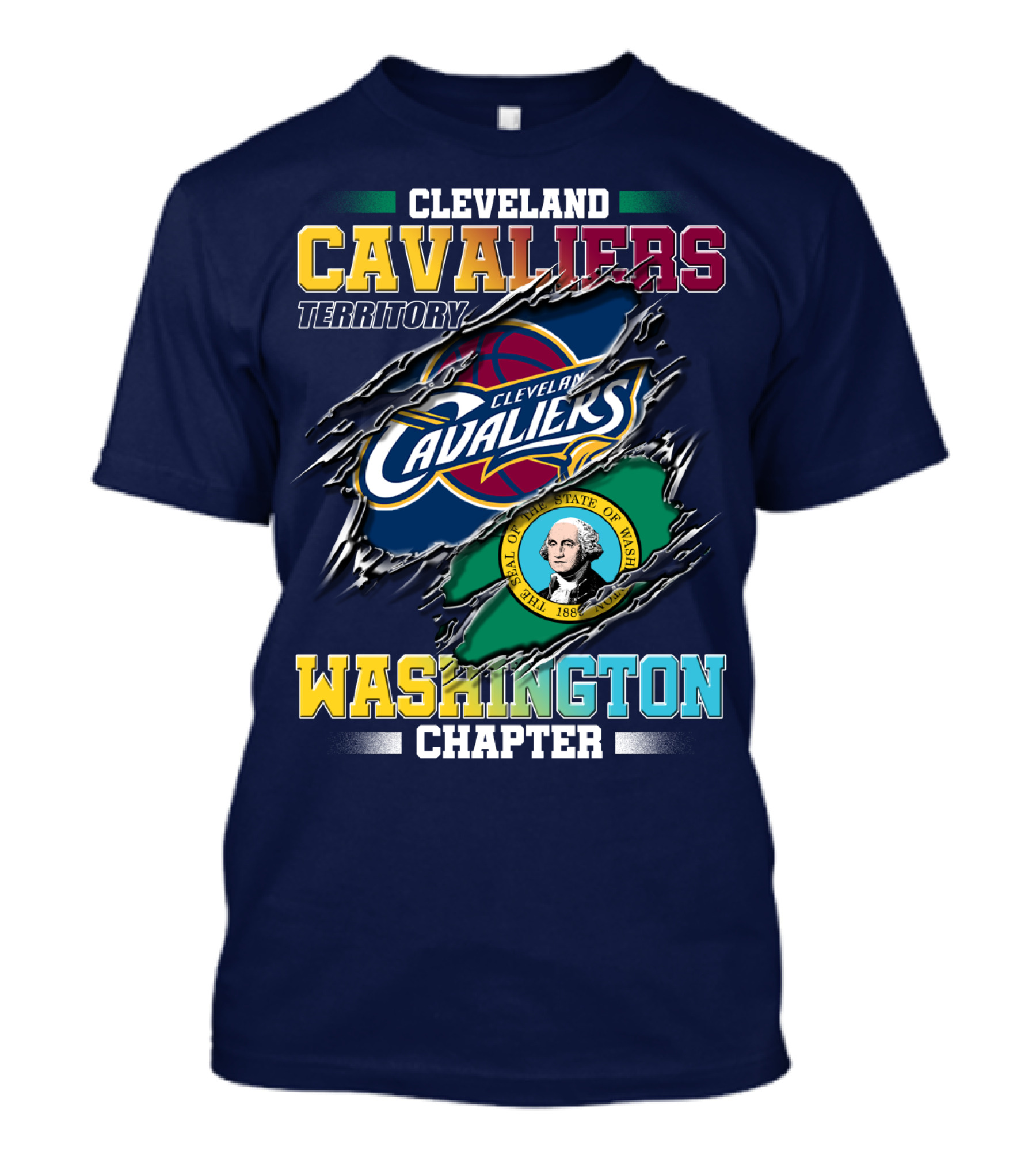 Cleveland Cavaliers Territory Washington Chapter T-Shirt