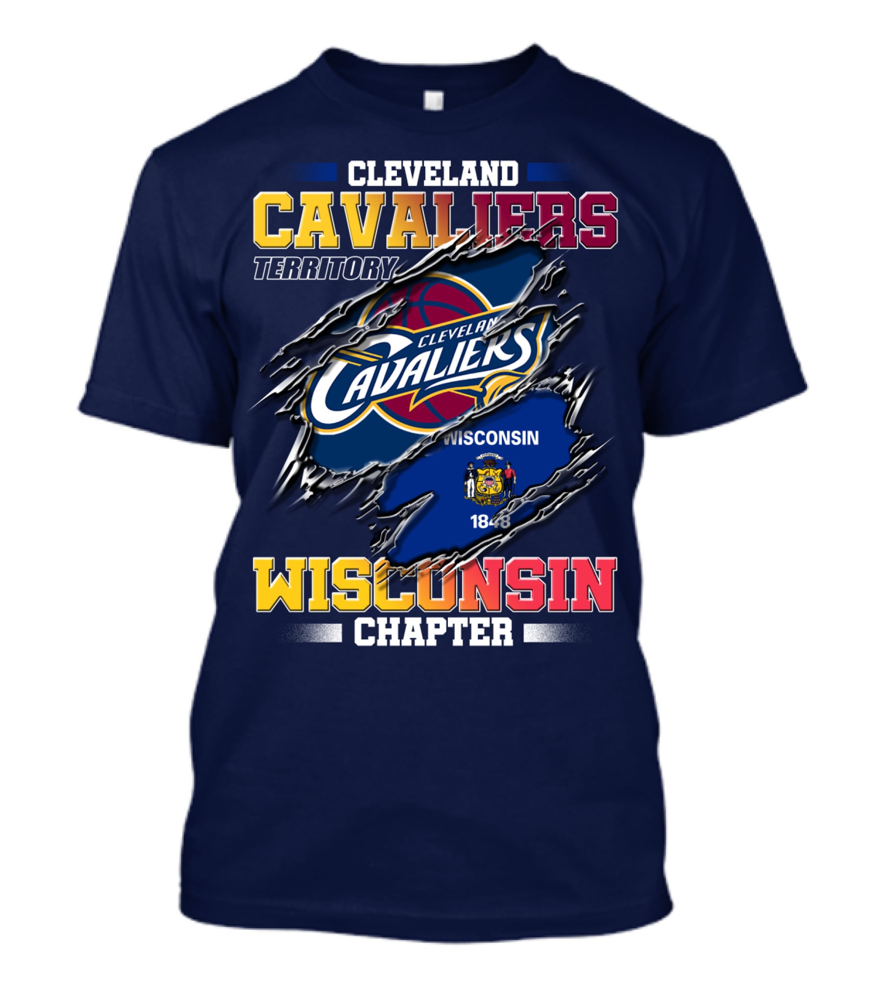 Cleveland Cavaliers Territory Wisconsin Chapter 1848 T-Shirt