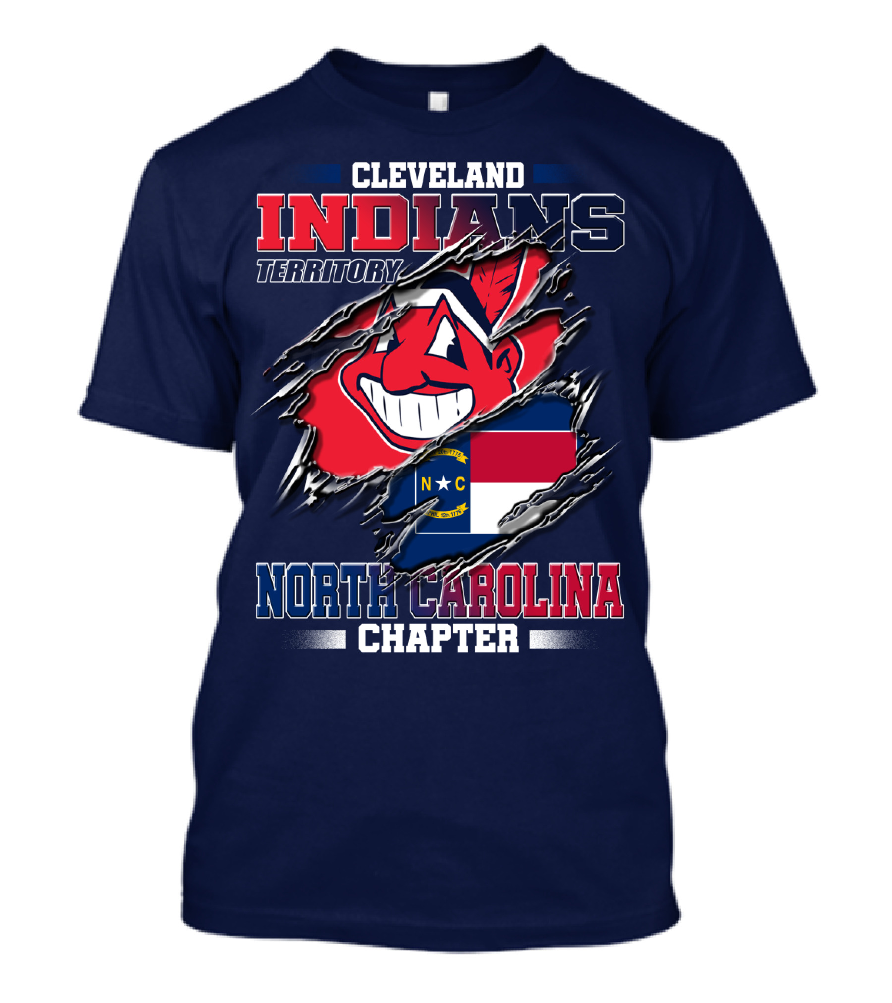 Cleveland Indians Territory North Carolina Chapter T-Shirt